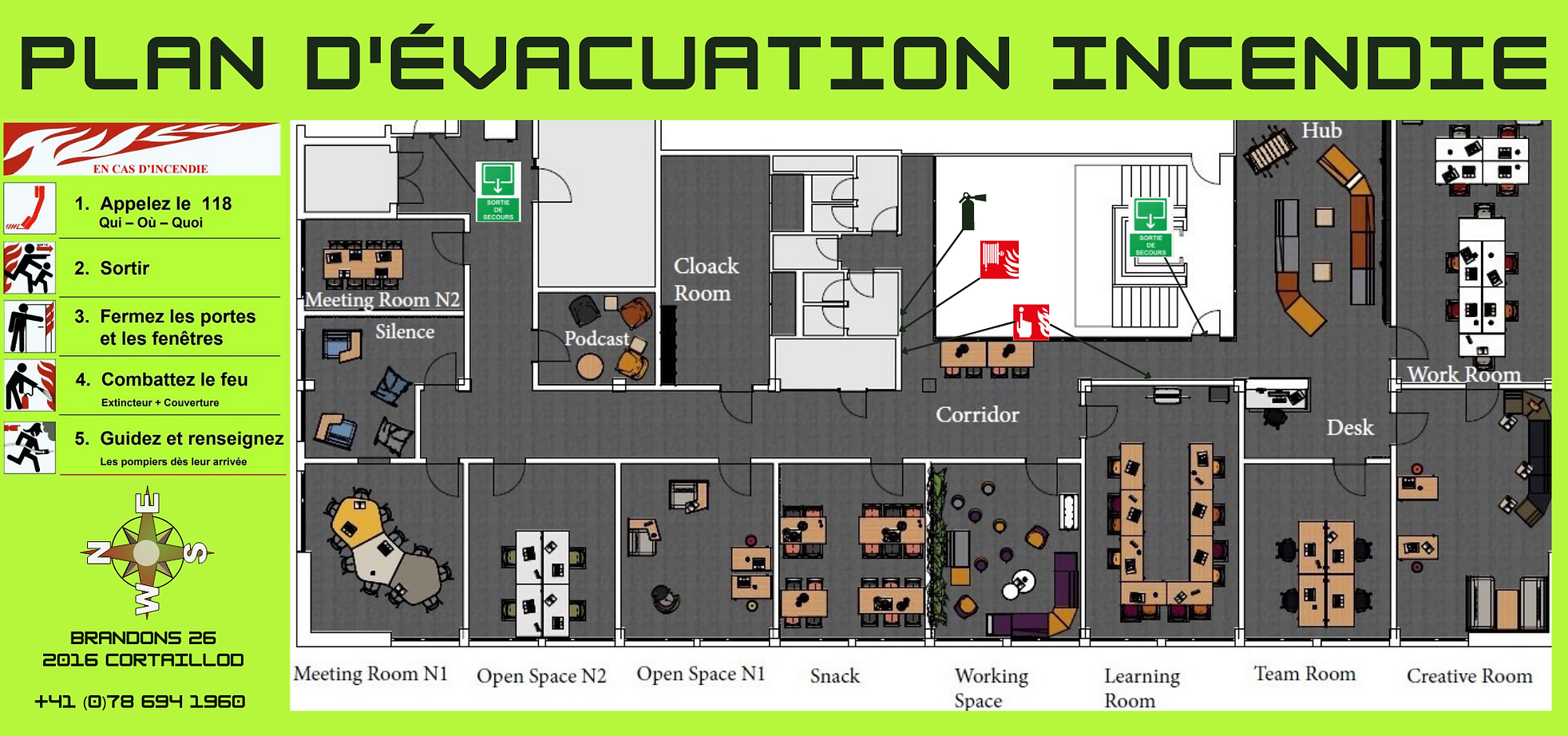 Plan incendie | Thierry Rondel Consulting